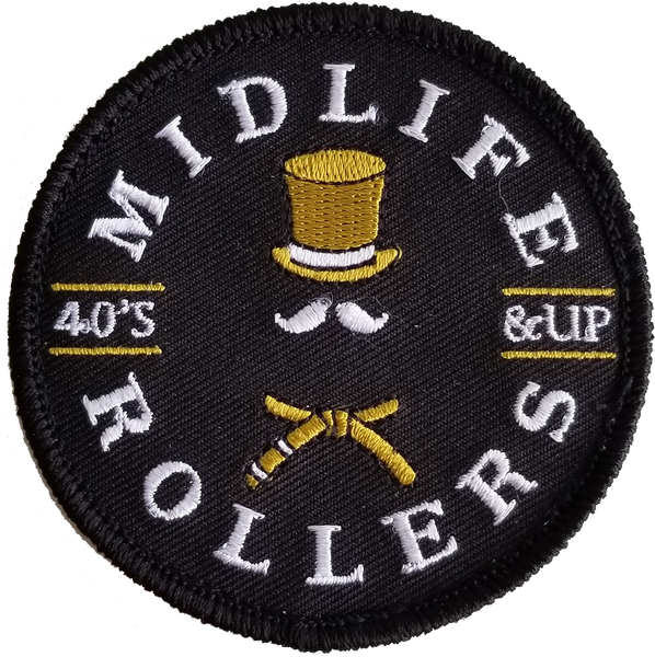 Midlife Rollers Official Logo 3" Hook and Loop (Velcro) Patch x 2